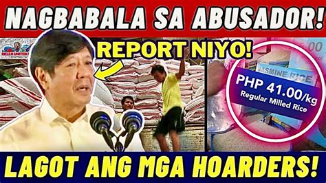 Pbbm Mahigpit Na Inutos Ang Price Cap Sa Presyo Ng Bigas Youtube
