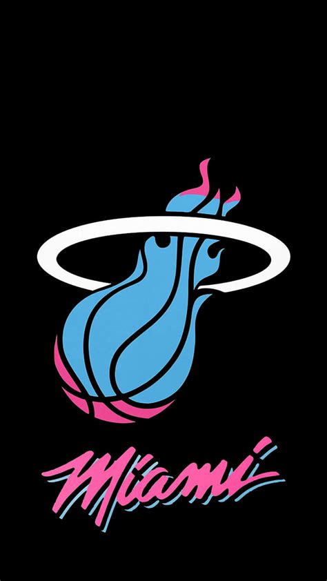 Miami Heat Basketball Classic Logo Nba Retro Vice Vintage HD