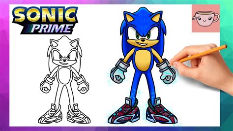 How To Draw Sonic From Sonic Prime On Netflix Easy Step By Step