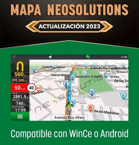 Mapas Vial Ecuador 2024 Para Radio Windows Ce Android Igo En Venta En