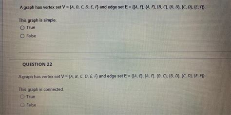 solved a graph has vertex set v {a b c d e f and edge