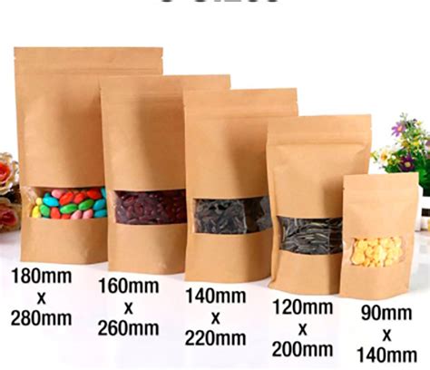 Saco Kraft Visor Stand Up Pouch Un X Fosco Mercadolivre