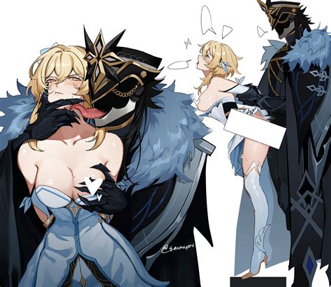 Lumine And Capitano Genshin Impact Drawn By Eriimyon Danbooru