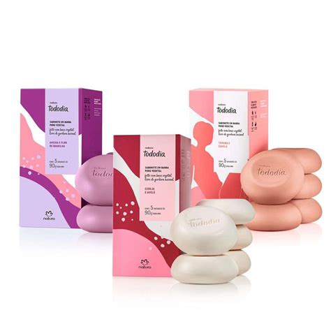 Kit 3 Caixas De Sabonetes Natura Tododia Cada Caixa Tem 5 Unidades De