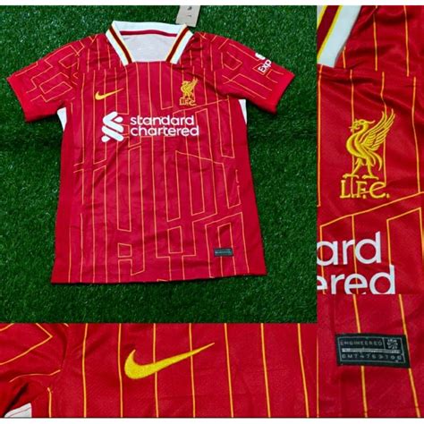 Jual BARU JERSEY BOLA LIVERPOOL HOME 2024 2025 GRADE ORI Shopee