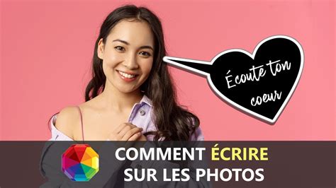 Comment écrire sur une photo ou un lot de photos méthode FACILE