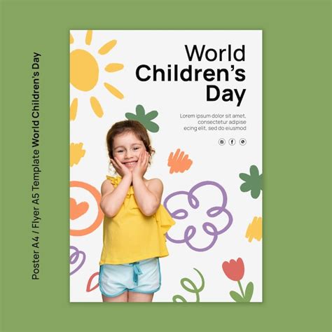 Modèle D affiche Pour La Journée Mondiale De L enfance PSD Gratuite