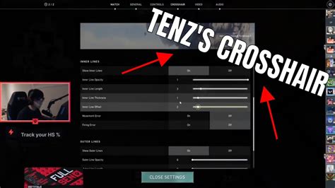 Tenz S New Crosshair Settings YouTube