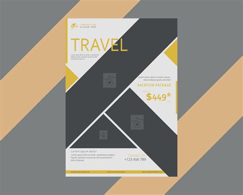 Travel Poster Or Flyer Pamphlet Brochure Design For A Modern Travel