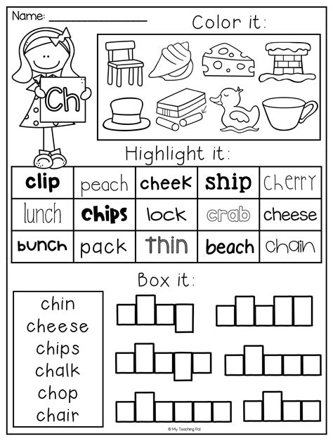 Wh Digraph Worksheets