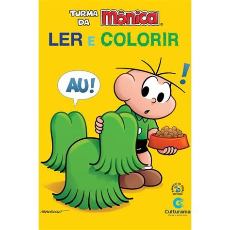 Livro Infantil Colorir Turma Da Monica LER E Colorir Culturama Kit