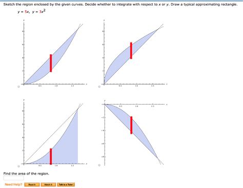 solved sketch the region enclosed by the given curves