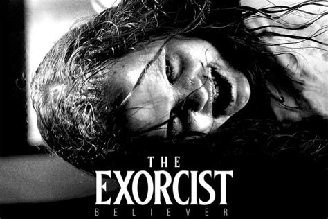 The Exorcist Movie Poster With A Man S Face And Long Hair