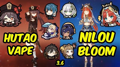 C Hutao Vape And C Nilou Bloom Ft Candace Genshin Impact Spiral