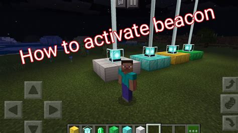 How To Activate Beacon In Minecraft Youtube