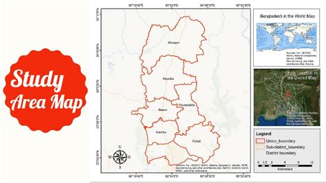 Study Area Map Using Shapefile Base Map YouTube