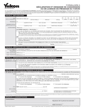 Fillable Online D CLARATION ET DEMANDE DE CONCESSION Fax Email Print
