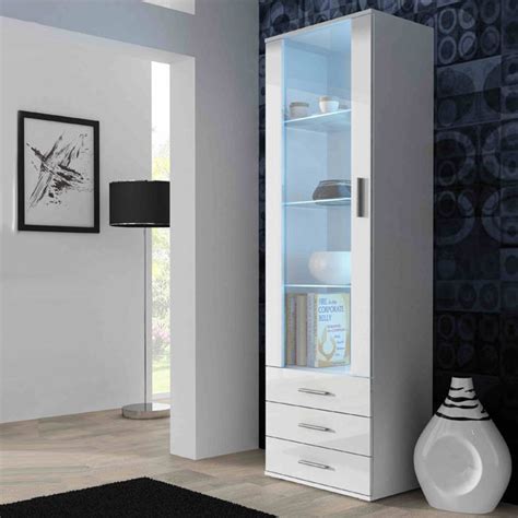 SOHO witryna wysoka biały biały połysk High Glossy Furniture Meble