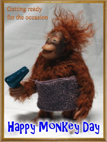 Monkey Day Card For You Free Monkey Day ECards Greeting Cards 123