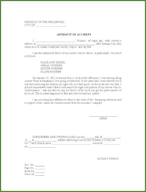 Free Affidavit Forms South Africa Printableaffidavitform