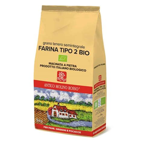 Farina Di Grano Tenero Semintegrale 5kg Antico Molino Rosso Shop