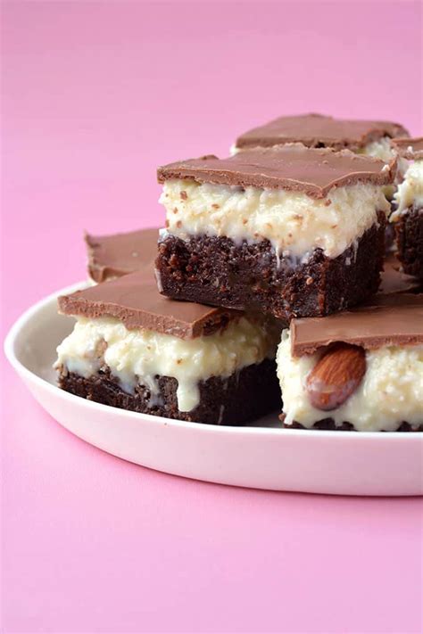 ALMOND JOY COCONUT BROWNIE BARS Easy Dinner Recipes For Every Week