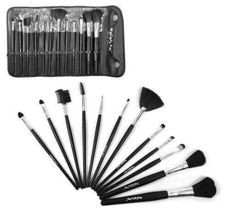 Kit de 12 pincéis para maquiagem Macrilan KP1 28 Parcelamento sem juros