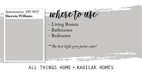 Sherwin Williams Whole House Paint Colors Kadilak Homes Light Grey