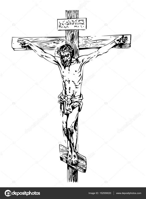 Crucifix Drawing At Paintingvalley Explore Collection Of Crucifix