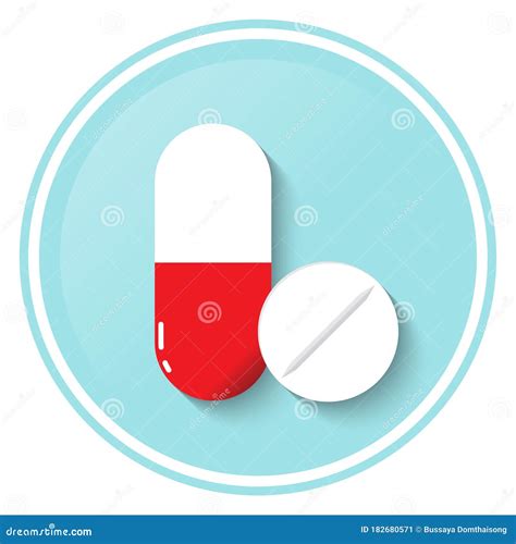 Medicine Pills Vector Capsules Icons Of Medication Pharmacy And Drug
