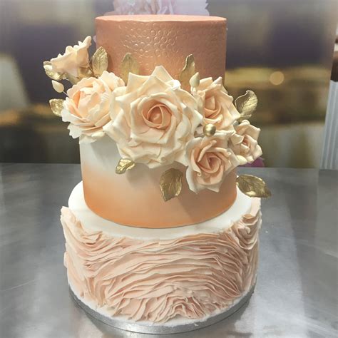 Wedding Cake P Che Et Dor Birthday Desserts Wedding Cakes Fall Cakes