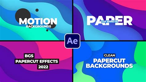 Create Trendy Papercut Backgrounds In After Effects Tutorial Youtube