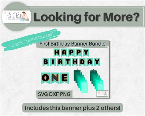 Happy Birthday Banner SVG Simple Do It Yourself Party Etsy Canada