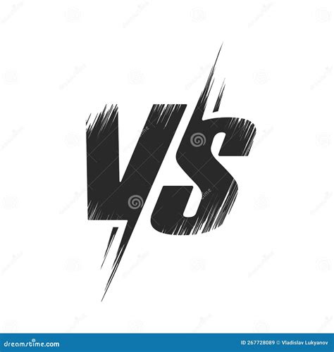 Vs Versus Logo Ic Ne Noir Blanc Vectoriel Symbole Combat Comp Tition