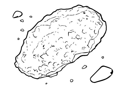 Asteroid Drawing Coloring Page Free Printable Coloring Pages