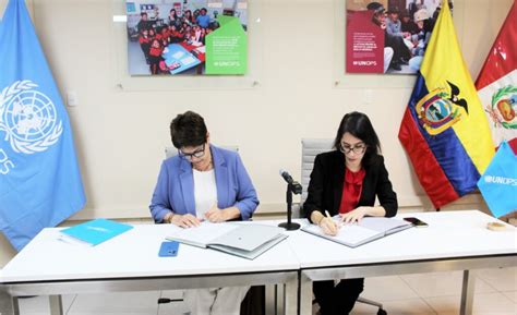 Miduvi y UNOPS firmaron convenio de cooperación a favor de proyectos de