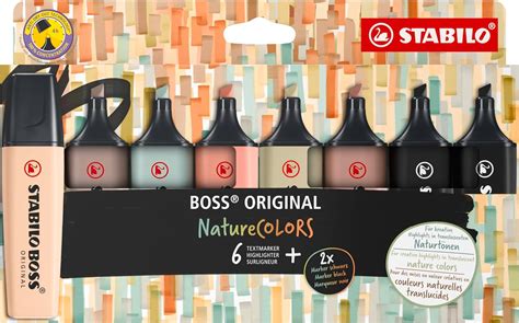 Amazon Stabilo Highlighter Boss Original Naturecolors Pack Of