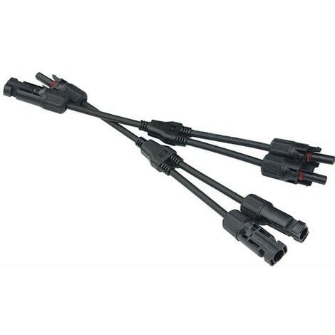 1 Paire Solaire Panneau Câble Connecteur Professionnel du type Y 1 à