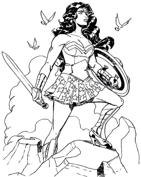 Coloriage Wonder Woman Imprimer Sur Coloriageenfant