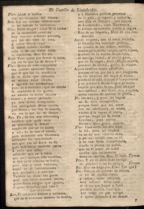 Comedia Famosa El Castillo De Lindabridis Biblioteca Digital Real