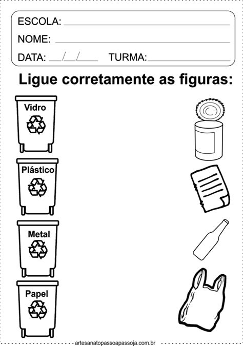 Atividades Sobre Reciclagem Para Educa O Infantil Para Imprimir