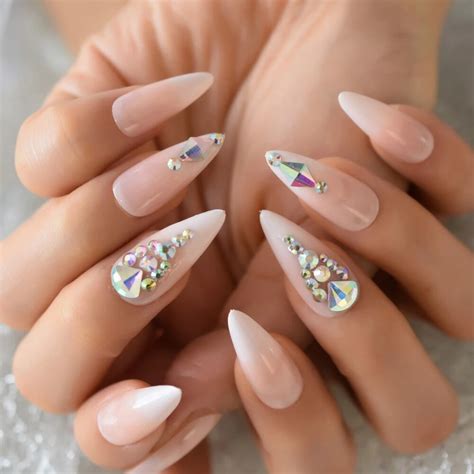 Pink And White Ombre Stiletto Nails Ubicaciondepersonas Cdmx Gob Mx