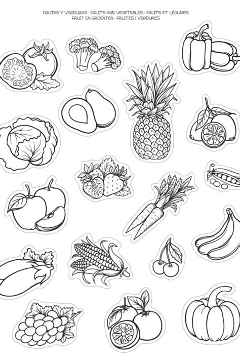 Frutas Y Verduras Para Pintar