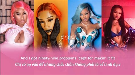 Vietsub Lyrics Nicki Minaj JT BIA Super Freaky Girl Ft Katie