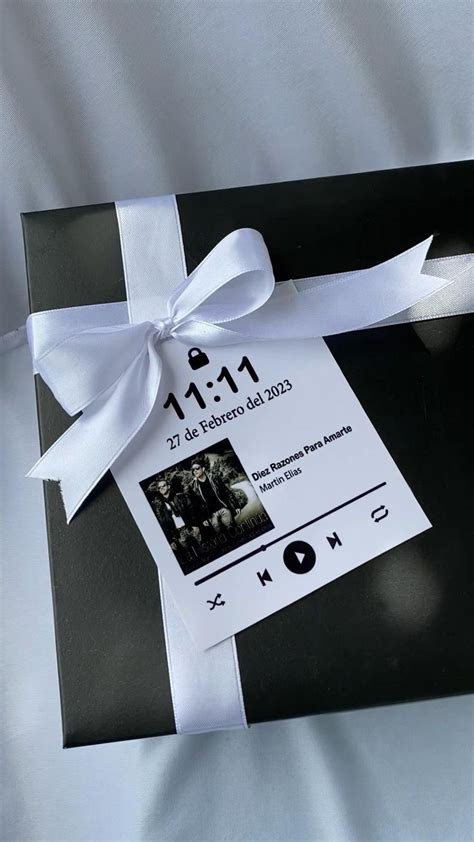 Diez razones para amarte Regalos pequeños para novios Caja para mi