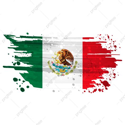 Pincel De Acuarela De Bandera De M Xico Fondo Transparente Png Dibujos