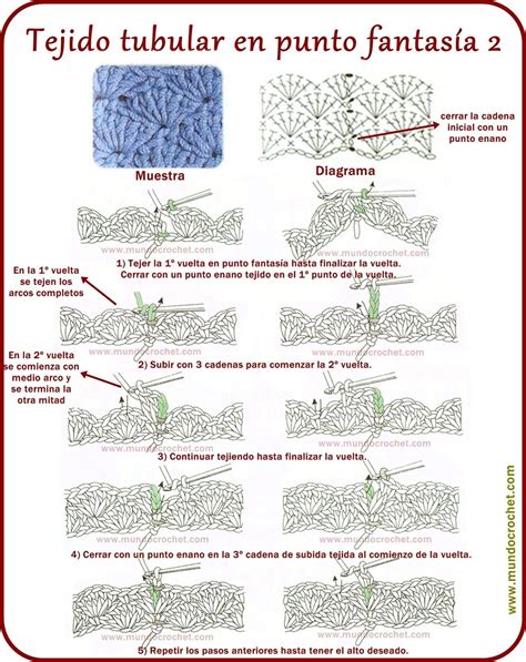 Como Tejer En Redondo En Forma Tubular A Crochet O Ganchillo