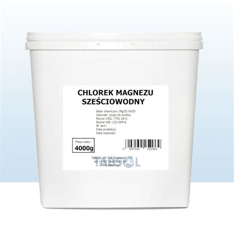 Chlorek magnezu sześciowodny czda 4kg tabsol pl