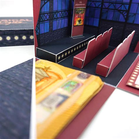 Musical Gutschein Explosionsbox Als Geschenk Zum Selber Basteln Mini