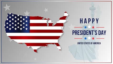 Diseño de fondo del día de los presidentes con el elegante diseño de la